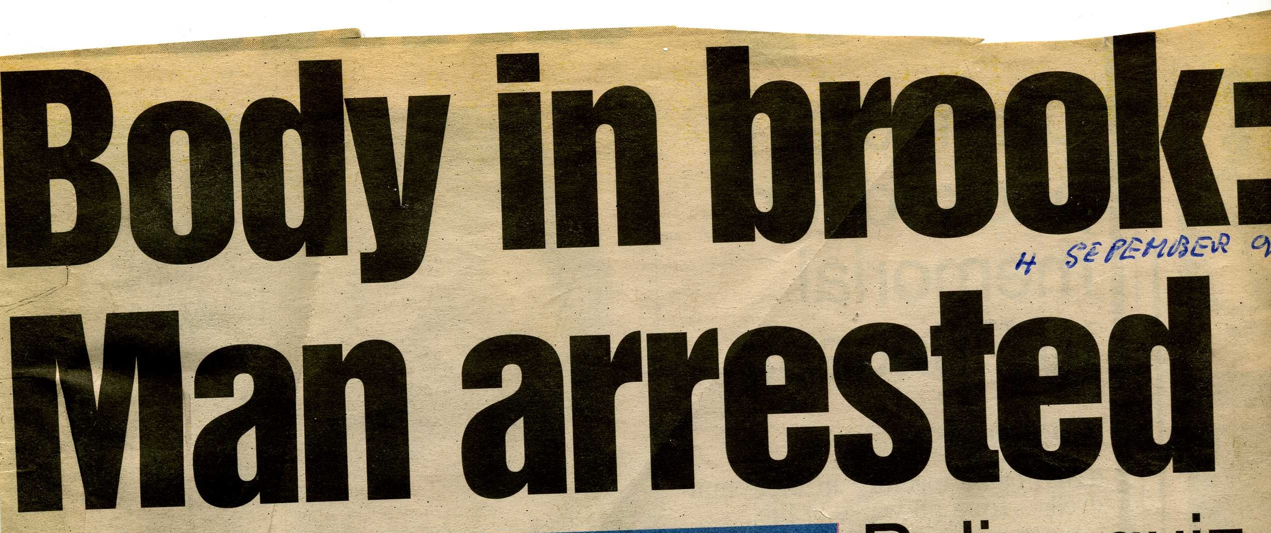 Body in brook: Man arrested - Who Killed My Mum? Patricia (Pat ...