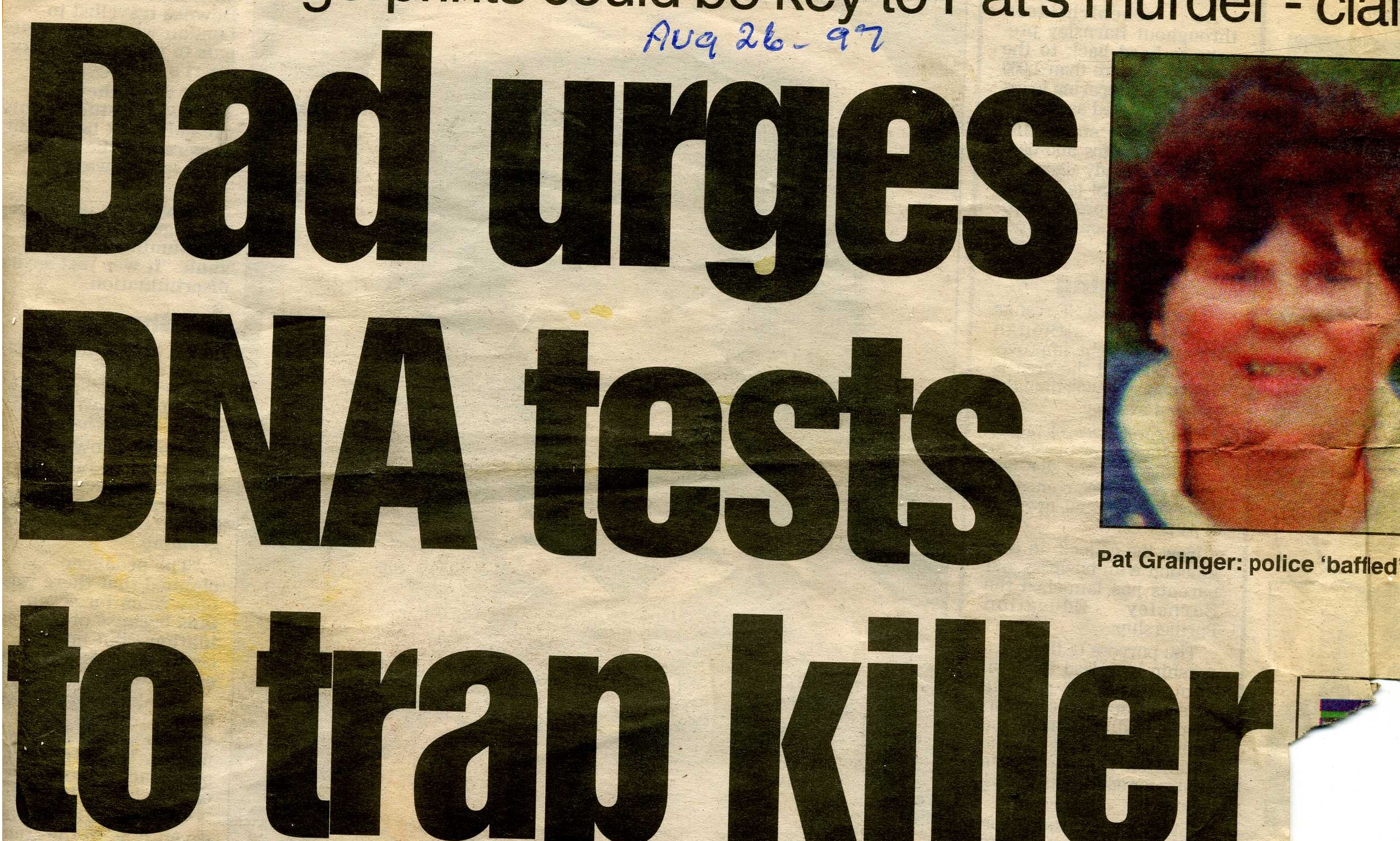 Dad urges DNA tests to trap killer - Who Killed My Mum? Patricia (Pat ...