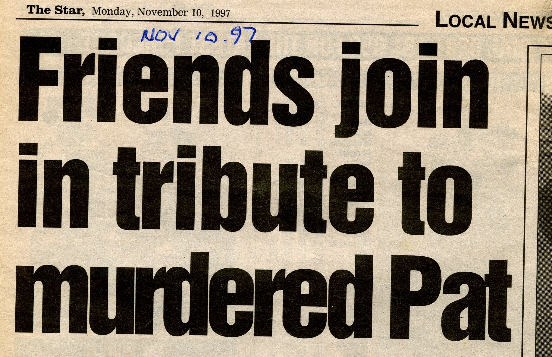 Friends join in tribute to murdered Pat - Who Killed My Mum? Patricia ...