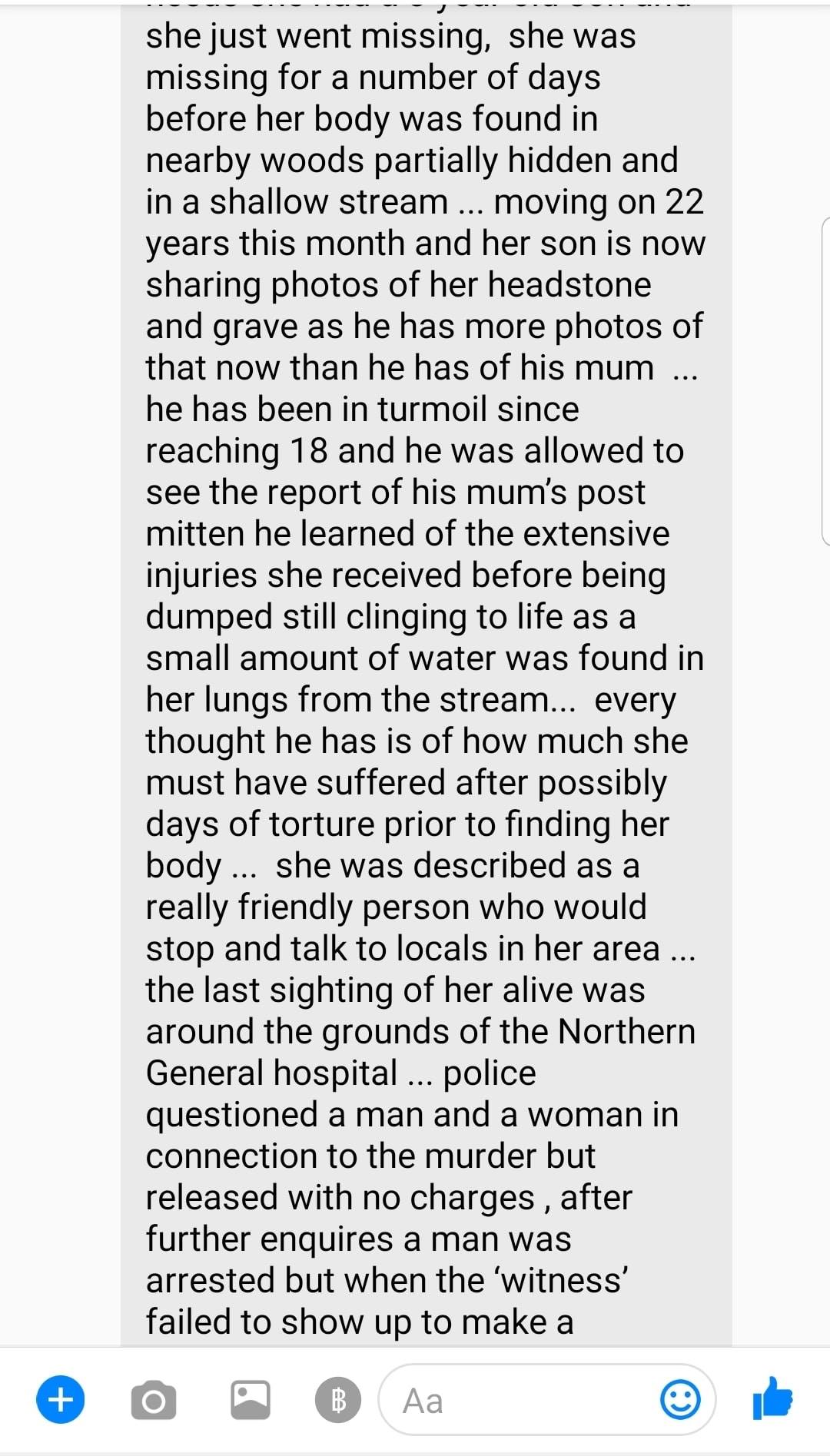 Thank you again for helping me ignite more fuel inside to get justice ...